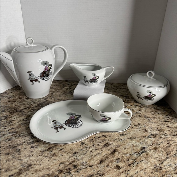 Arita China | Dining | Arita China Tea Set Set 4 Japan Cart Design Plus ...